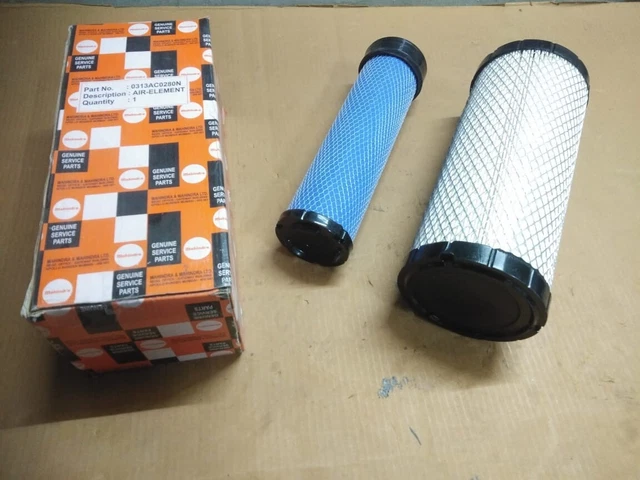 GENUINE MAHINDRA TRACTOR Air Filter Inner Outer Set - 006000455F1 ...