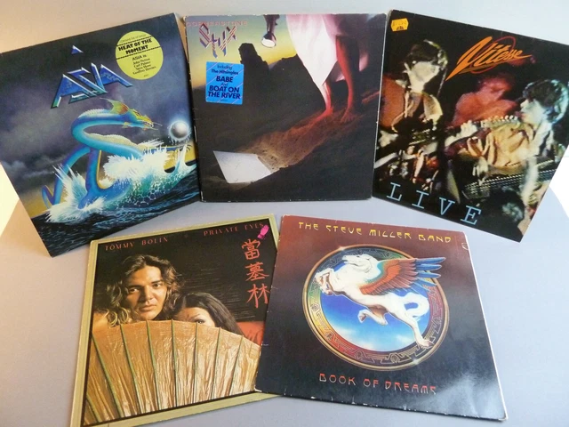 CLASSIC-ROCK-COLLECTION/5LPS: ASIA /TOMMY Bolin /Steve Miller Band/Styx ...