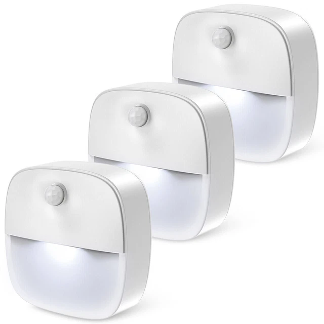 3*LED PIR INFRARED Motion Sensor Wireless Night_Light Battery_Cabinet ...