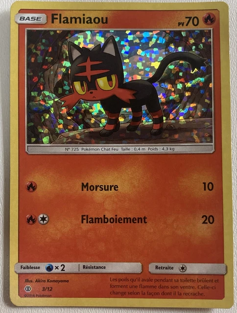 CARTE POKÉMON FLAMIAOU 3/12 Holo McDonald’s 2017 FR EUR 8,90 - PicClick FR