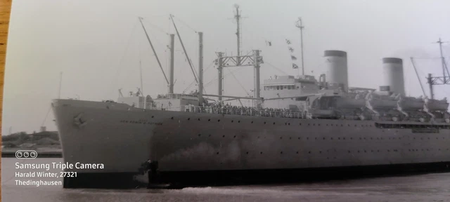 PHOTO NAVAL SHIP transporter General Edwin D Patrick US Navy approx ...