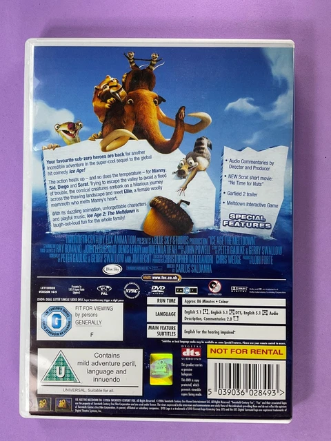 ICE AGE 2, the Meltdown, DVD £2.49 - PicClick UK