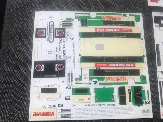 VINTAGE BUS MODEL Kits By Alphagraphix Model Nimbus 1990 NEW UNUSED X4 ...