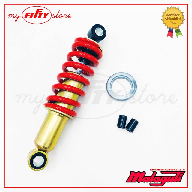 MONO AMORTISSEUR HYDRAULIQUE 240mm Malaguti Fifty Top Mix 1994 Ressort Rouge EUR 145,08 ...