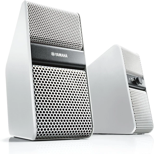 YAMAHA NX-50 POWERED Speaker Pair Compact Audio Vintage White AC100V ...