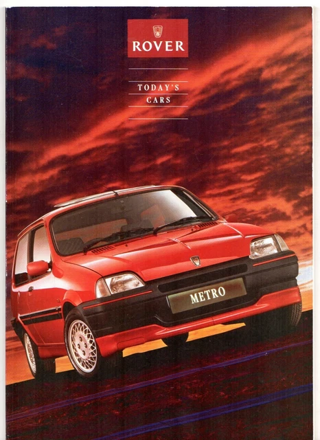 ROVER CARS MAY-AUGUST 1990 UK Brochure Mini Metro Maestro Montego 200 ...