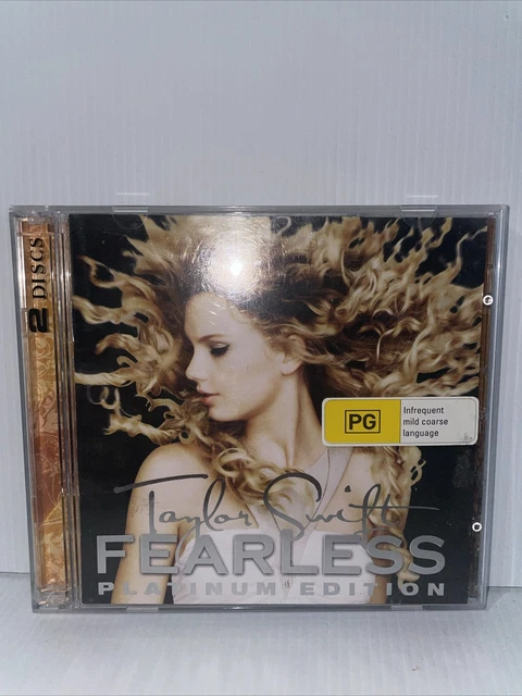 TAYLOR SWIFT FEARLESS: Platinum Edition 2 Disk CD + DVD 2009 Big Machine Records $15.50 ...