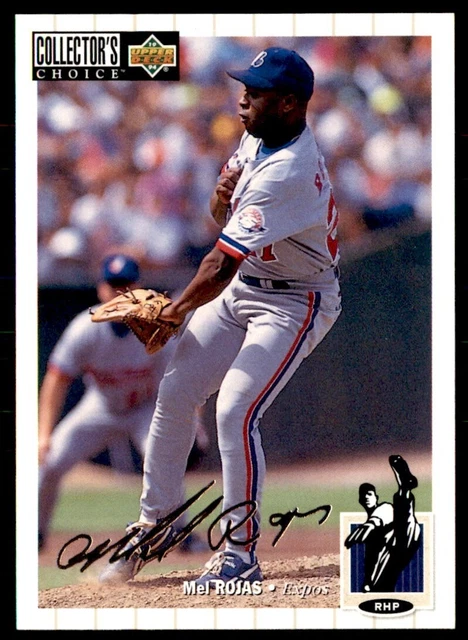 1994 COLLECTOR'S CHOICE Argent Signature Mel Rojas Montréal Expos #244 ...