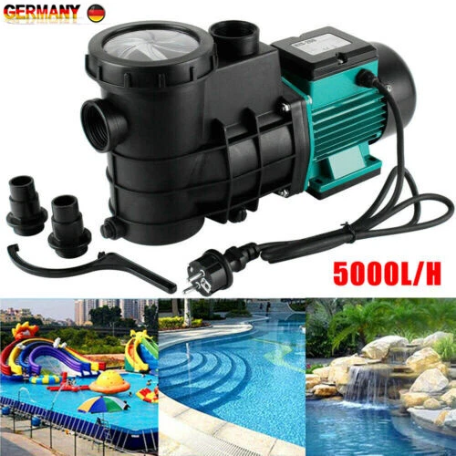 SCHWIMMBADPUMPE UMWÄLZPUMPE POOLPUMPE Filterpumpe Pumpe 5000l/h 200W Wasserpumpe EUR 69,98 ...