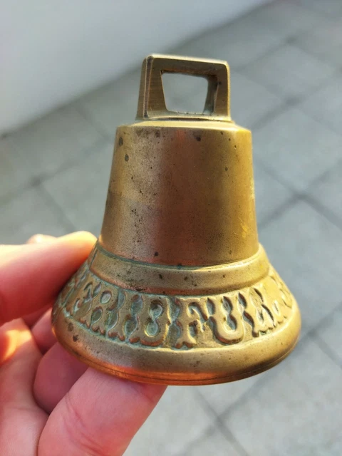 ANCIENNE PETITE CLOCHE sonnaille en bronze FRIDFULL JUL EUR 25,00 ...