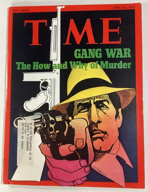 TIME MAGAZINE 1972 Rare Ads NYC Mob Mafia Gallo Hank Aaron NASA Hoffa ...