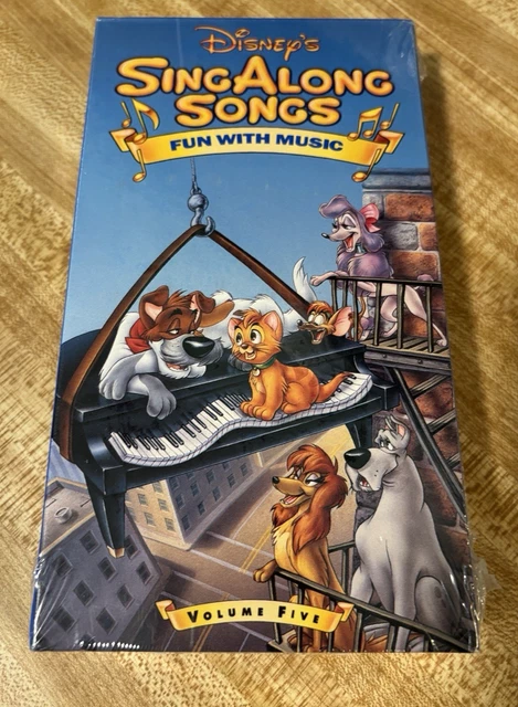 DISNEY'S SING ALONG Songs: Fun with Music VHS Tape Video Volume 5 New ...
