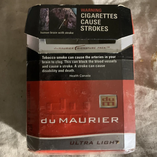 DU MAURIER ULTRA Light 25 cigarettes Empty pack - Canadian £5.50 ...