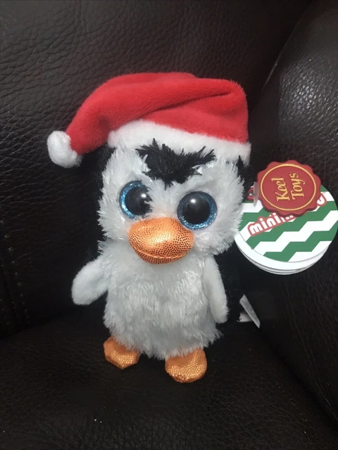 NEW 5” CHRISTMAS Penguin Mini motsu Soft Toy. Keel Toys Santa Hat £4.00 ...