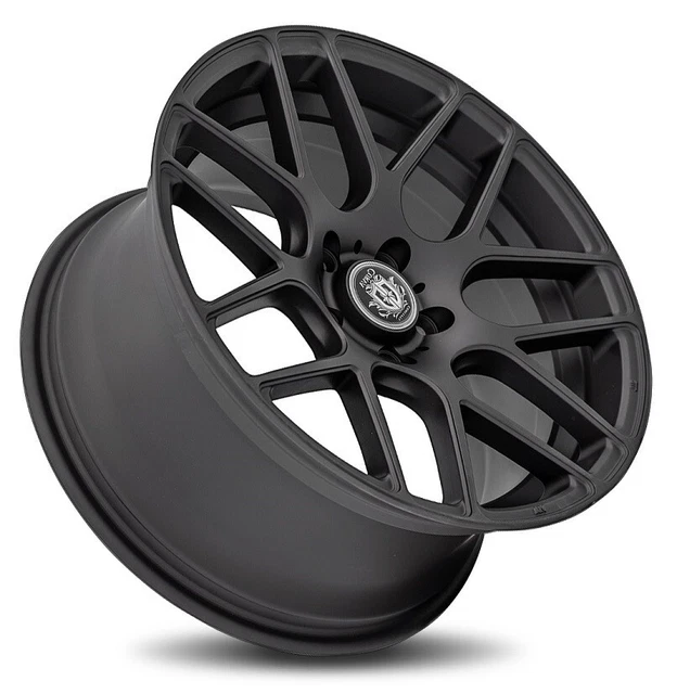 18 STAGGERED BLACK Mesh Curva Wheels Rims 18X8 18X9 EUR 768,77 ...