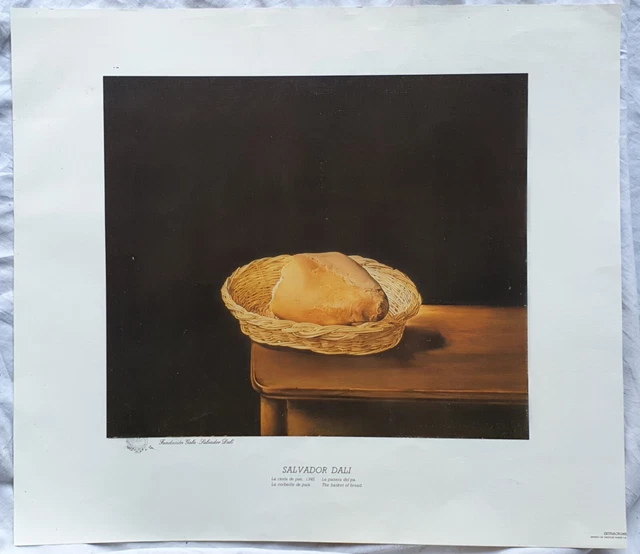TABLEAU LITHOGRAPHIE CORBEILLE de pain de Salvador Dali. EUR 45,00 ...