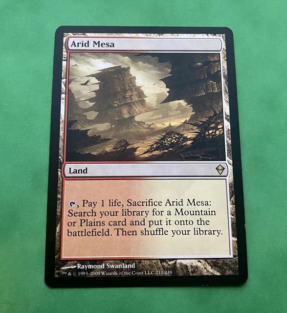 MAGIC THE GATHERING MTG Arid Mesa Zendikar 211/249 rare comme neuf EUR ...