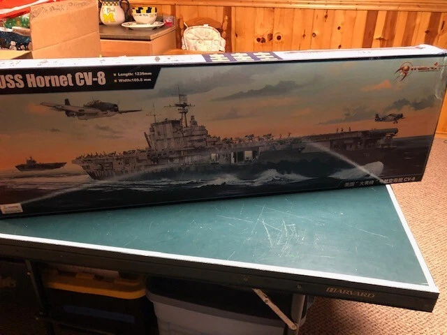 MERIT 1:200 USS Hornet CV-8 Aircraft Carrier Model Kit - 62001 ...