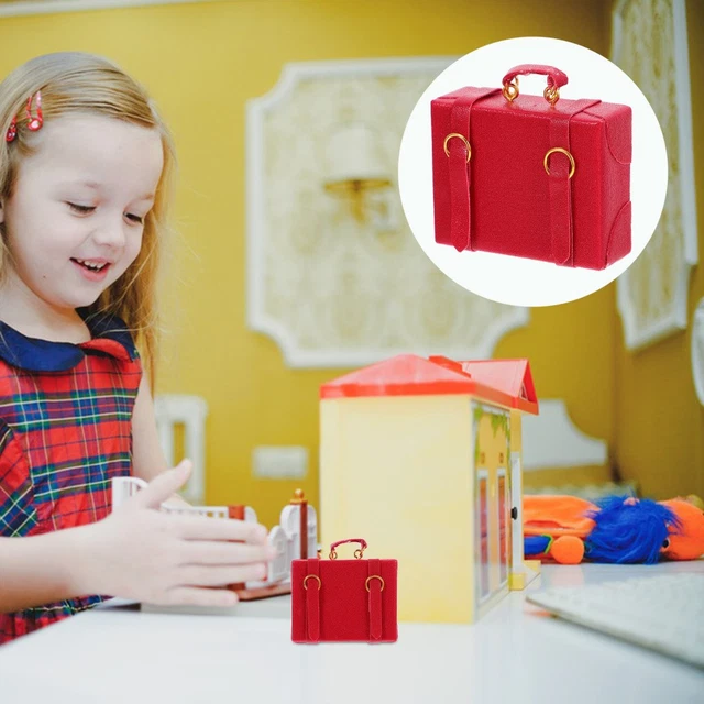 DOLL HOUSE MODEL Travel Micro Scene Mini Miniature Suitcase Accessories ...