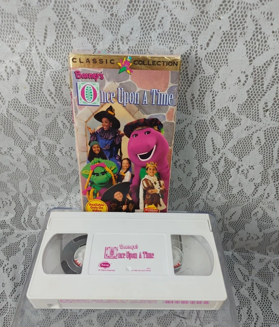 BARNEY'S ONCE UPON A Time VHS Video Tape Purple Dinosaur Sing Along ...