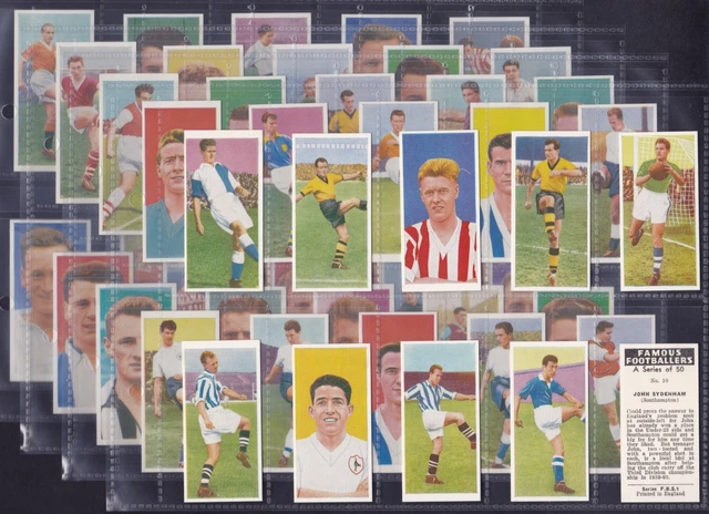 PRIMROSE FAMOUS FOOTBALLERS (FBS1) 1961 Set Of 50 Bobby Charlton ...