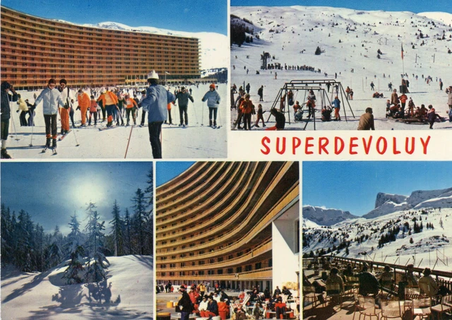 CARTE MULTIVUES DE SUPERDEVOLUY Skieurs sur les pistes EUR 2,07 ...