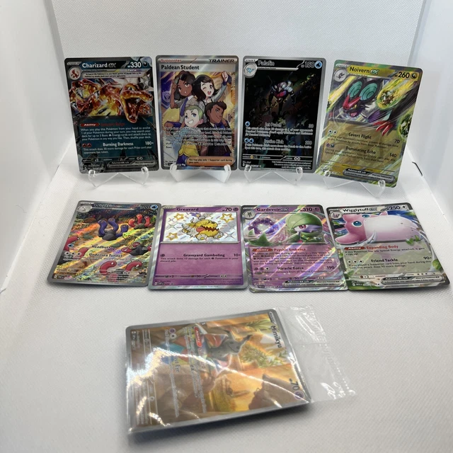 POKÉMON PALDEAN FATES Full Art And EX Bundle Plus Promo Sealed X 9 Pack ...