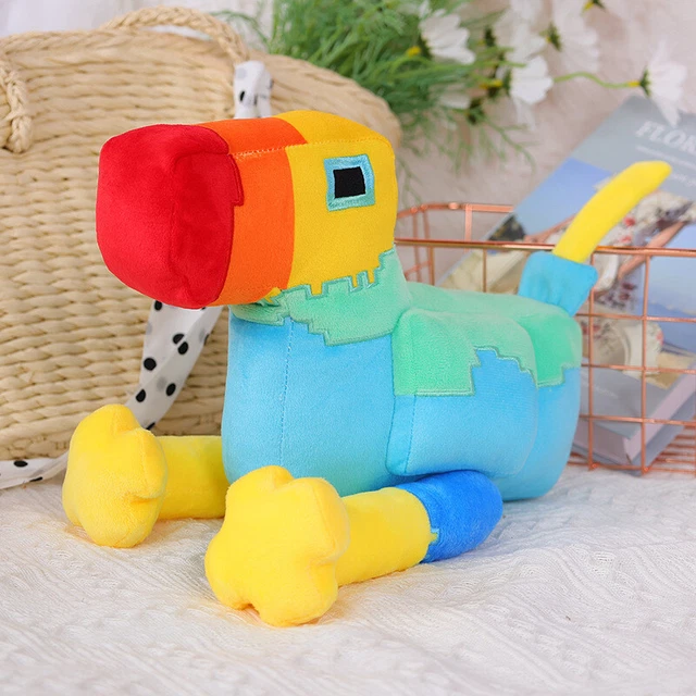 20CM SQUARE BIRD Minecraft Plush Toys Chicken Animal Stuffed Doll Soft ...