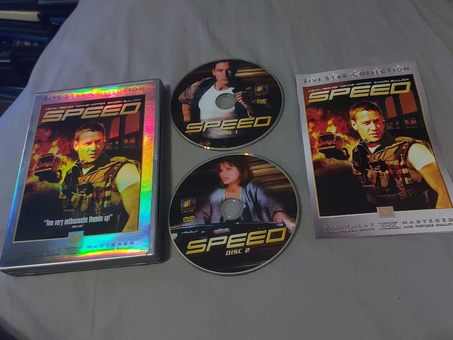 SPEED (1994) (DVD, 2002, 2-Disc Set, Five Star Collection) Keanu Reeves ...