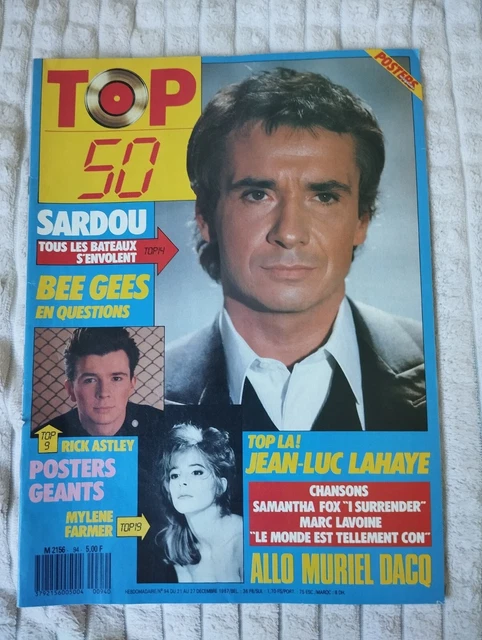 MAGAZINE TOP 50. N°94 Sardou Jean-Luc Lahaye Muriel Dacq EUR 20,00 ...