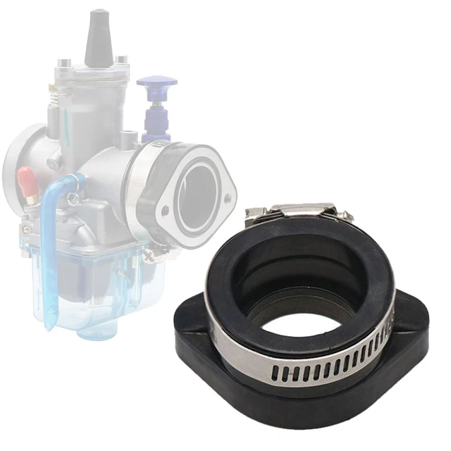 RUBBER MOTORCYCLE CARBURETOR Adapter 48mm with Clamp 22 24 Dirt Bike £6 ...
