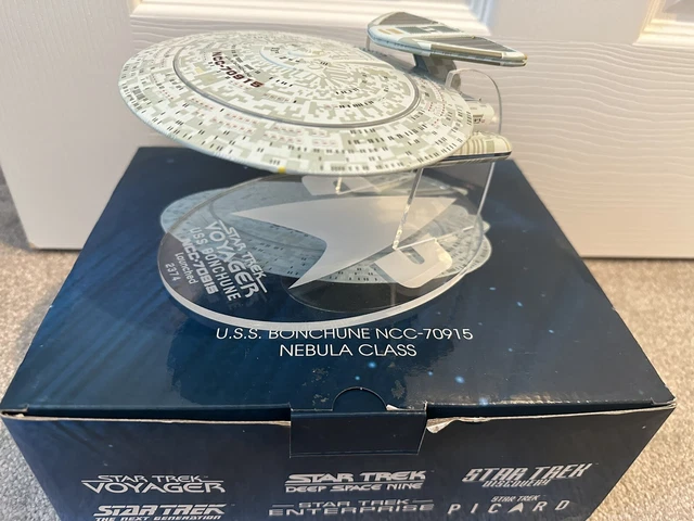 EAGLEMOSS STAR TREK Xl Uss Bonchune Ncc- 70915 Nebula Class With ...