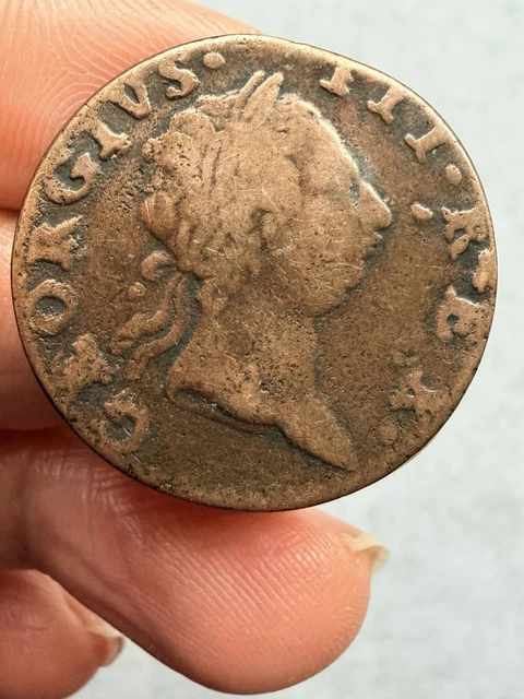 {736} IRISH HIBERNIA 1766 George III Halfpenny. £3.50 - PicClick UK