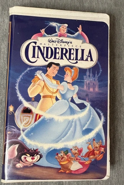 WALT DISNEY'S CINDERELLA Movie VHS Clam Shell Masterpiece Collection ...