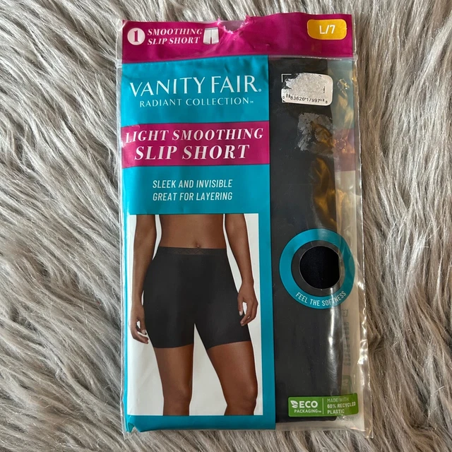 VANITY FAIR RADIANT Collection Light Smoothing Slip Short Womens Size ...