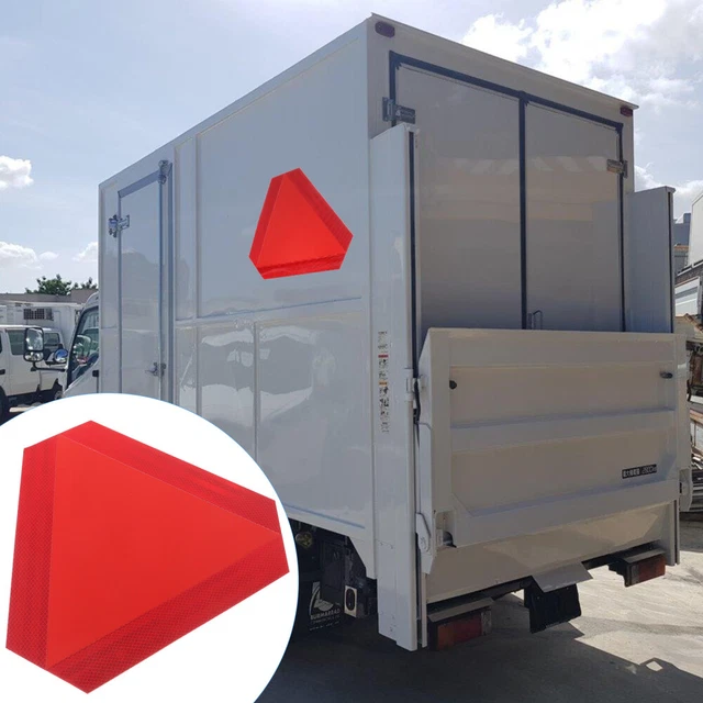 TRIANGLE DE SIGNALISATION Vehicule Lent Autocollant Panneau Arrière ...