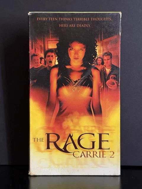 THE RAGE CARRIE 2 VHS RARE Horror VHS MGM Home Ent. Stephen King Sequel ...