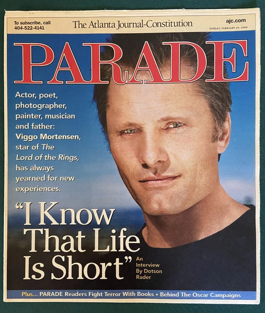 PARADE MAGAZINE VIGGO Mortensen on Lord of the Rings & Life 2004 Issue ...