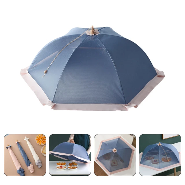 FRUIT FOOD PLATE Lid Foldable Tent Folding Cover Sanitation £8.98 ...