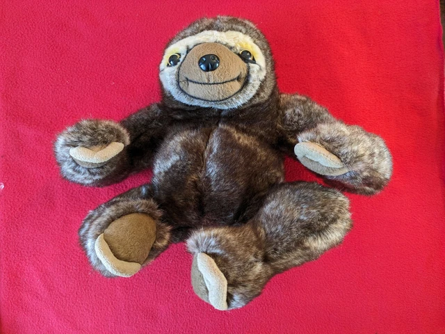 SOFAWORKS SOFOLOGY NEAL the Sloth Plush Soft Cuddly Toy Brown Sloath ...