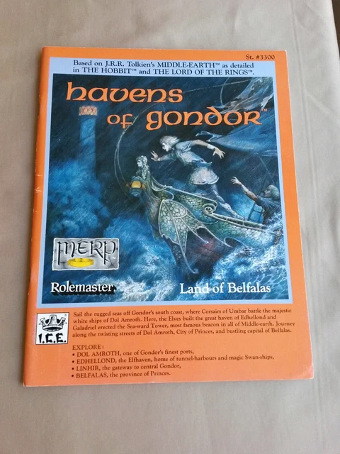 HAVENS OF GONDOR with maps MERP ICE Middle Earth Role Playing $50.00 ...