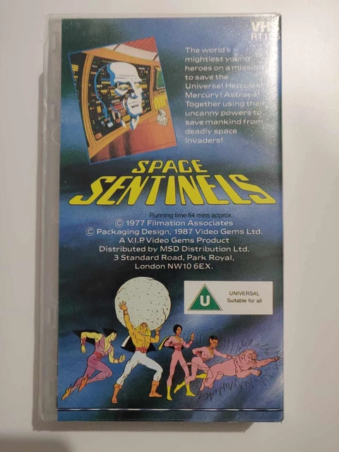SPACE SENTINELS 1977 FILMATION 1987 VHS VIDEO CARTOON- 80s £5.00 ...