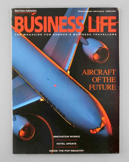 BRITISH AIRWAYS BUSINESS Life Airline Inflight Magazine Dec/Jan 1993/4 ...
