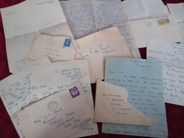 VINTAGE HANDWRITTEN LETTERS 1960 To Ruth Peach (Widdowson) Cyril T ...