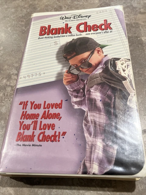 VHS! - WALT Disney's BLANK CHECK Clamshell Case. ***TESTED*** £2.82 ...