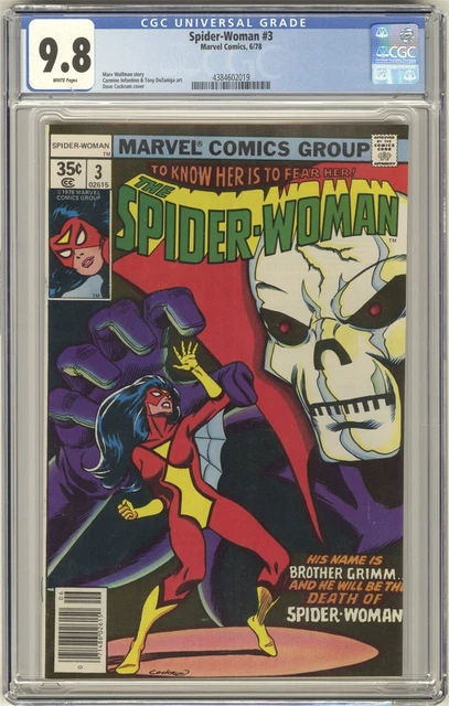 SPIDER-WOMAN #3 CGC 9,8 HAUTE QUALITÉ CLÉ DE BANDE DESSINÉE Marvel 1ère ...