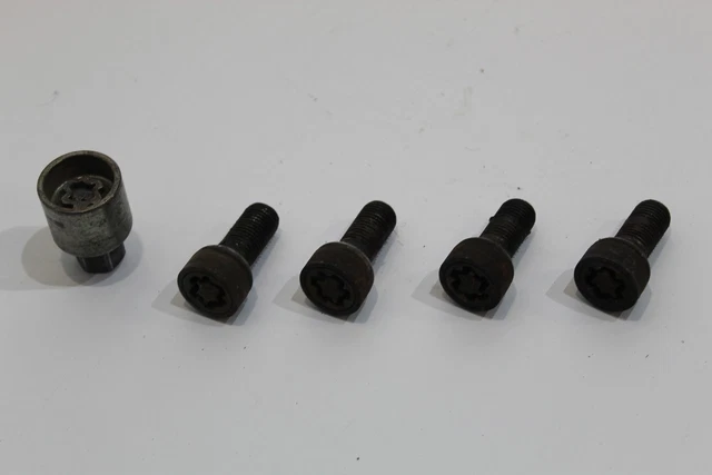 VW GOLF PLUS 1K Mk5 Locking Wheel Nut Bolts And Key Code R ...