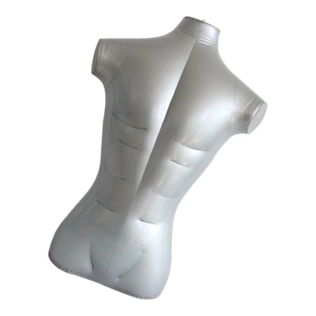 INFLATABLE MALE HALF Body Mannequin Bust Store Display Dummy Clothes ...