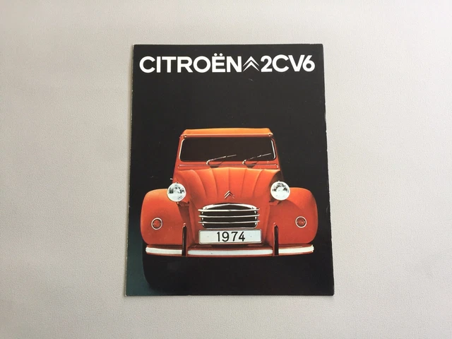 CITROEN 2CV 2CV6 ""Advertising Catalogue Technical Sheet"" Original ...