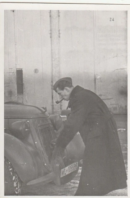 FOTO WEHRMACHT SOLDAT am DKW Audi Oldtimer Auto Union 2WK orig. Photo ...